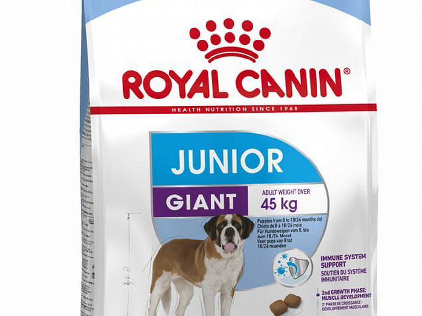 Корм Роял Канин Гигант Юниор Giant Junior 17кг
