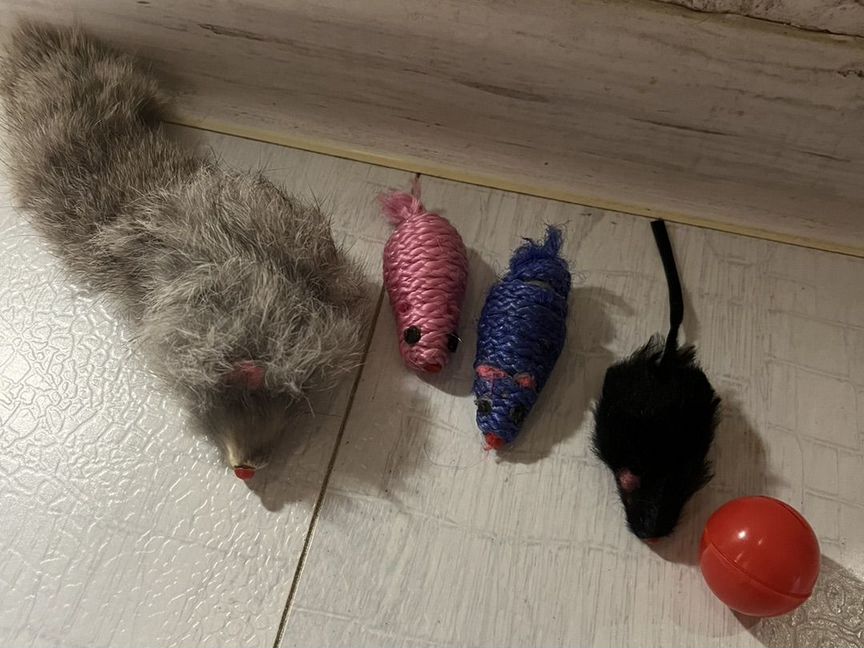 Игрушечные мышки для кота\кошки