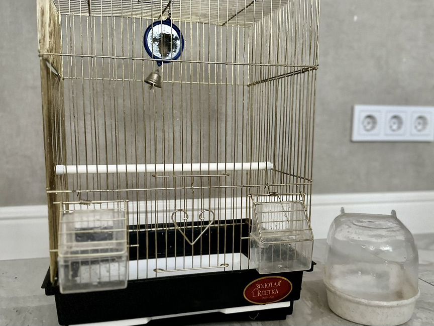 Клетка для мелких и средних птиц +купель