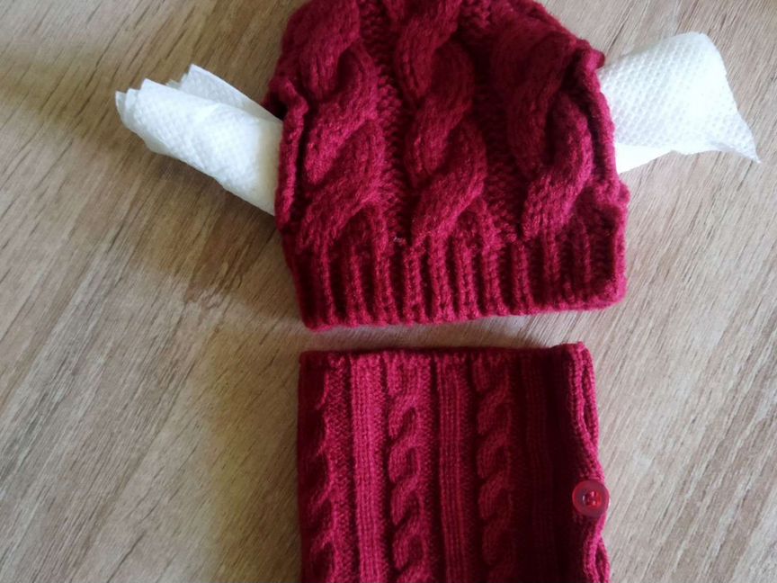 Шапочка и хомут для маленьких собак