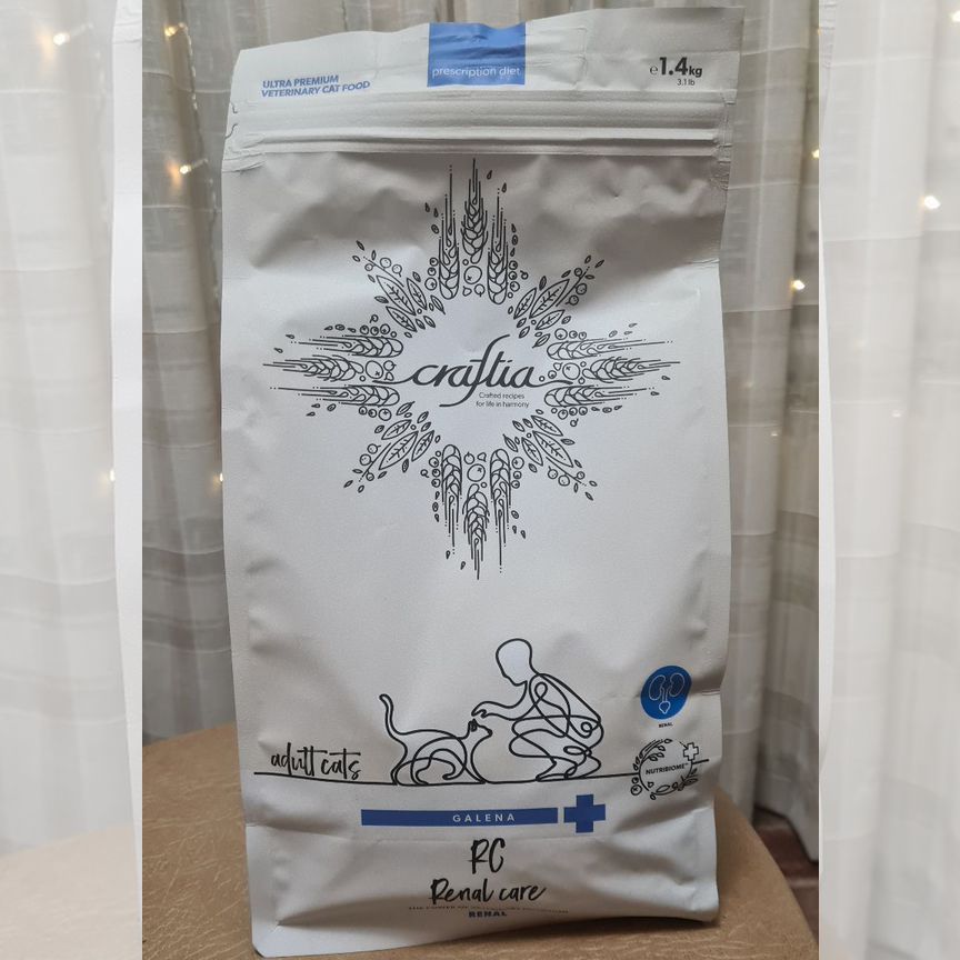 Сухой корм craftia galena CAT renal для кошек