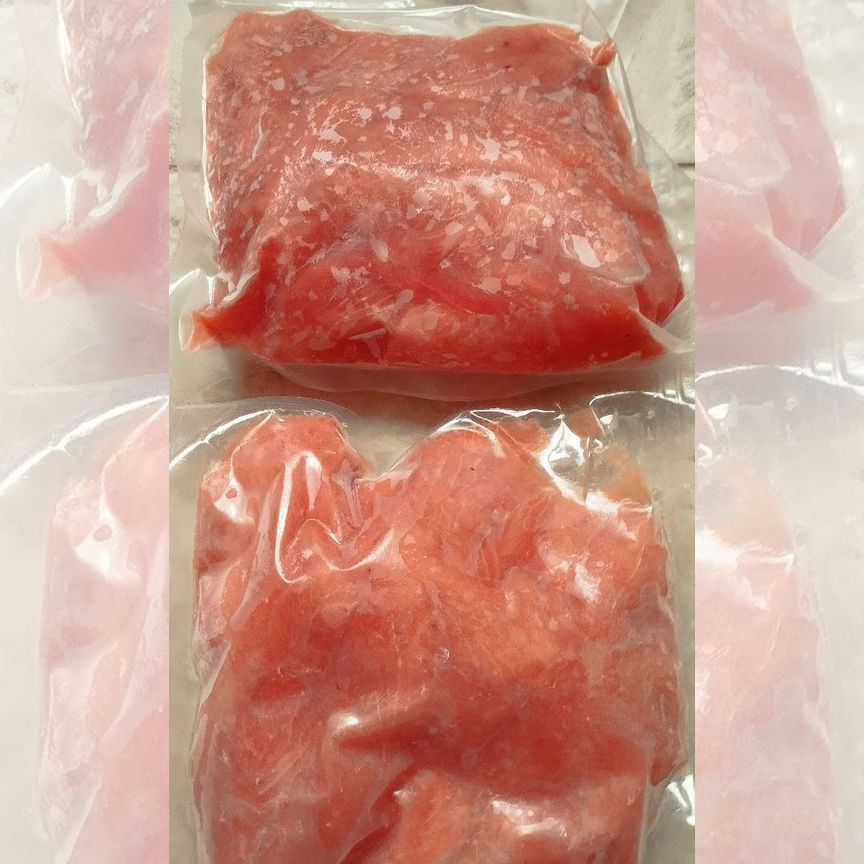 Обрезь с хретов красных рыб