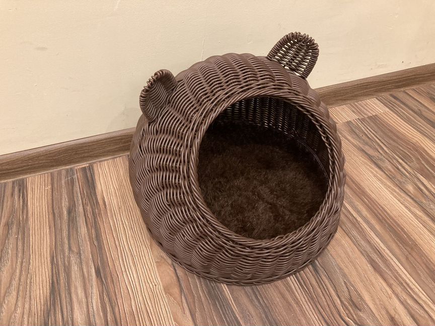Домик для кошки плетеный ротанг