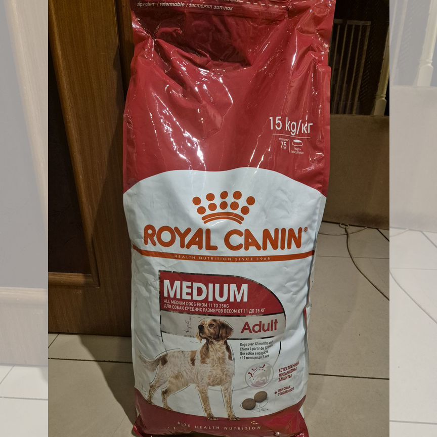 Корм для собак royal canin medium adalt 15 кг