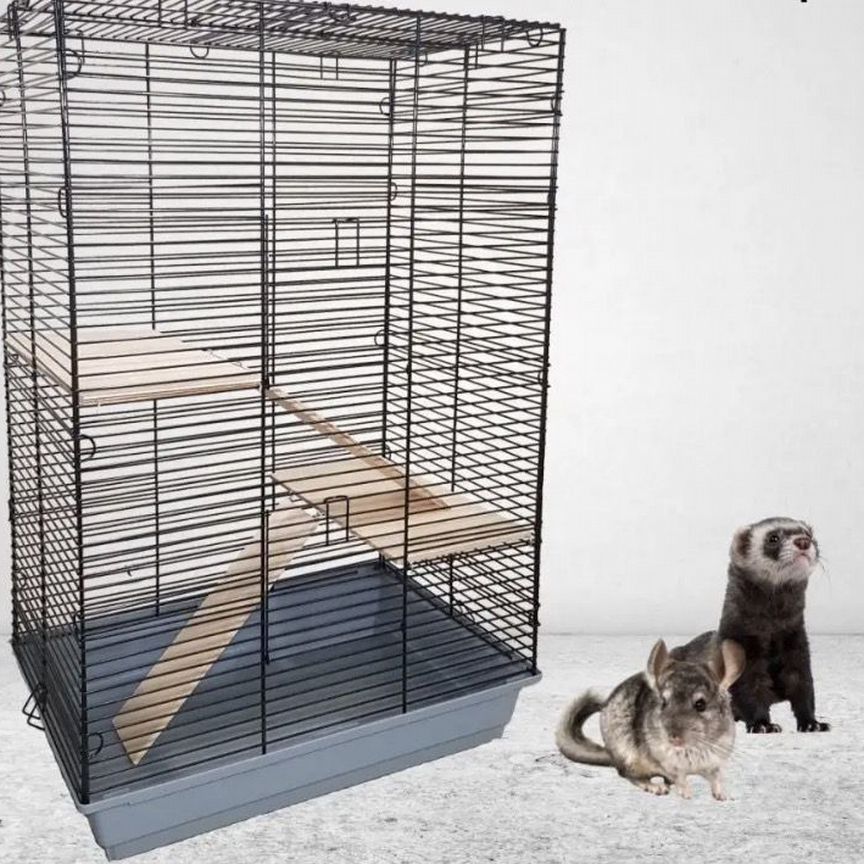 Клетка для грызунов, поилки, миски пакетом