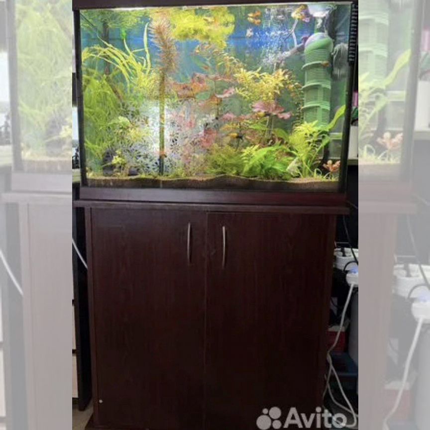 Аквариум 100 л с тумбой