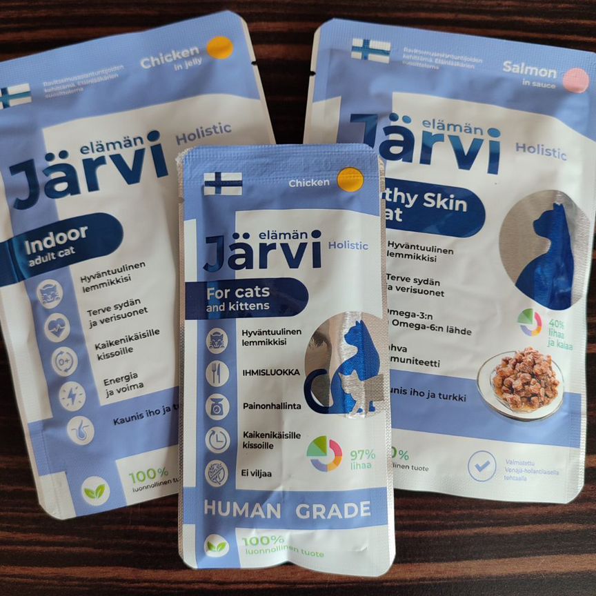 Корм для кошек Jarvi пауч, набор из 3-х шт
