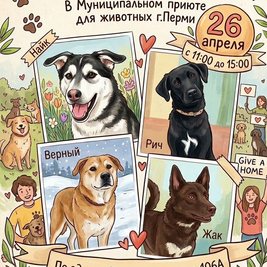 Щенок в добрые руки