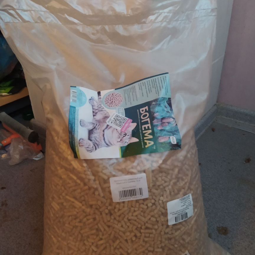 Древесный наполнитель для лотков и клеток