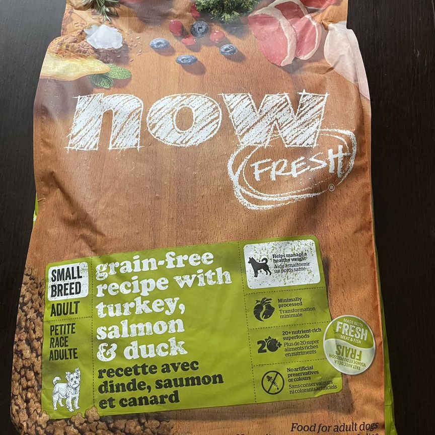 Корм для собак Now fresh 5,44кг