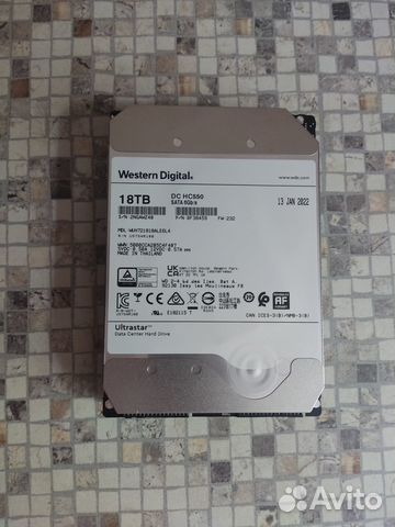 Жесткий диск WD HC550 18тб купить в Москве | Электроника | Авито