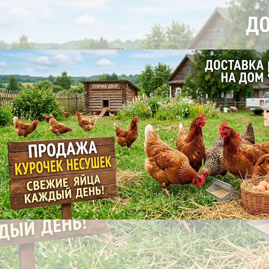 Куры несушки с доставкой