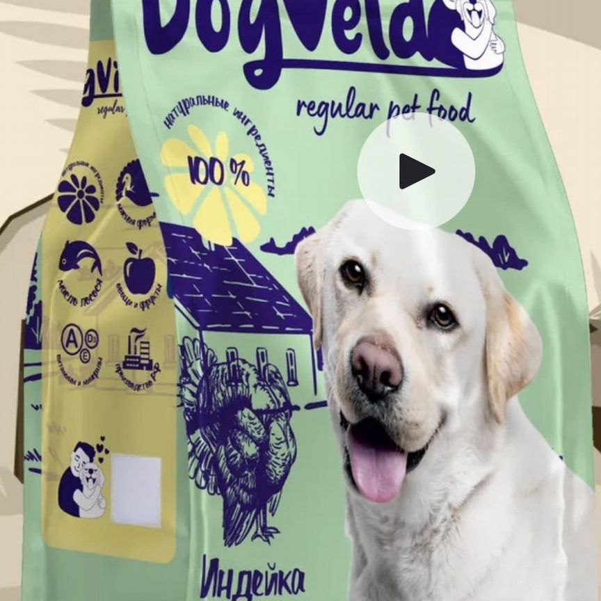 Сухой корм DogVeld (DogVill) с индейкой для собак