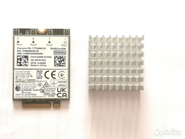 Модем 4G+ Foxconn T77W968/DW5821e/LN960 + радиатор купить в Москве ...