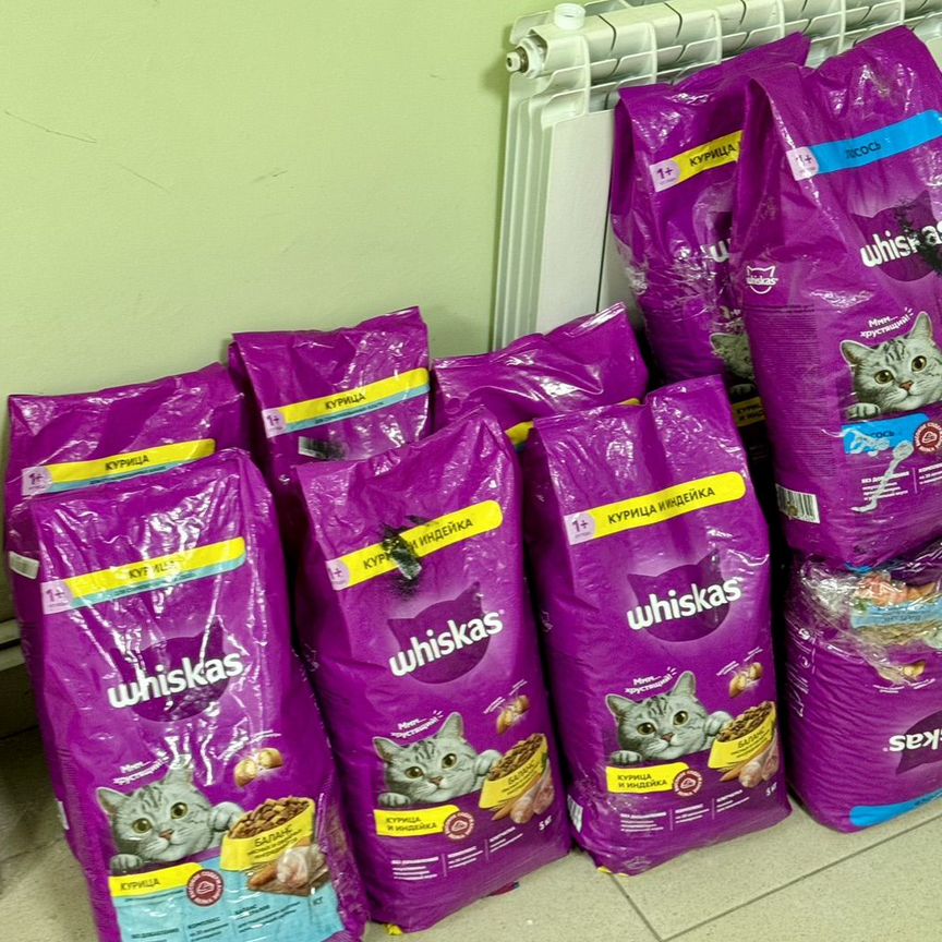 Корм для кошек вискас 5 кг новый