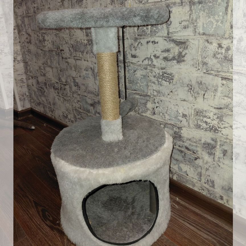 Когтеточка домик для кошки бу