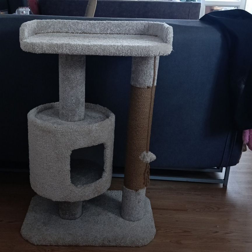 Когтеточка домик для кошки новый