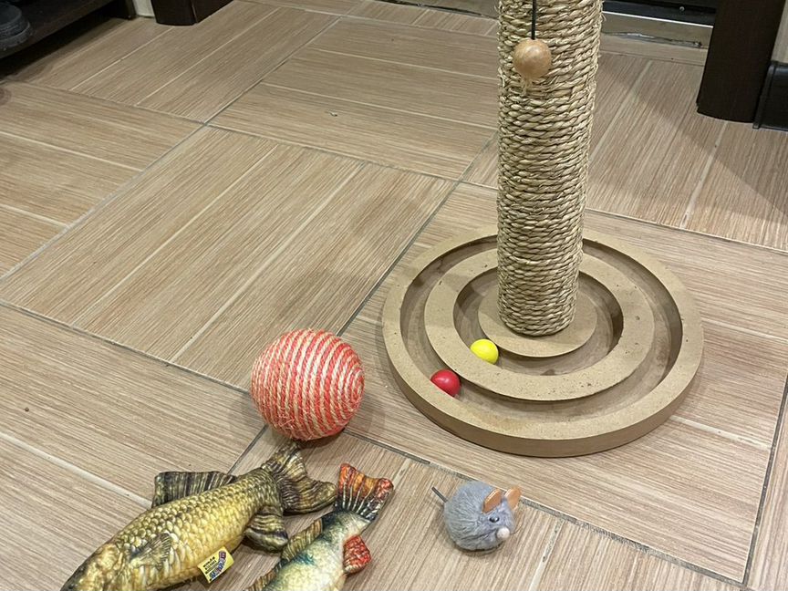 Игрушки для котят. Когтеточка