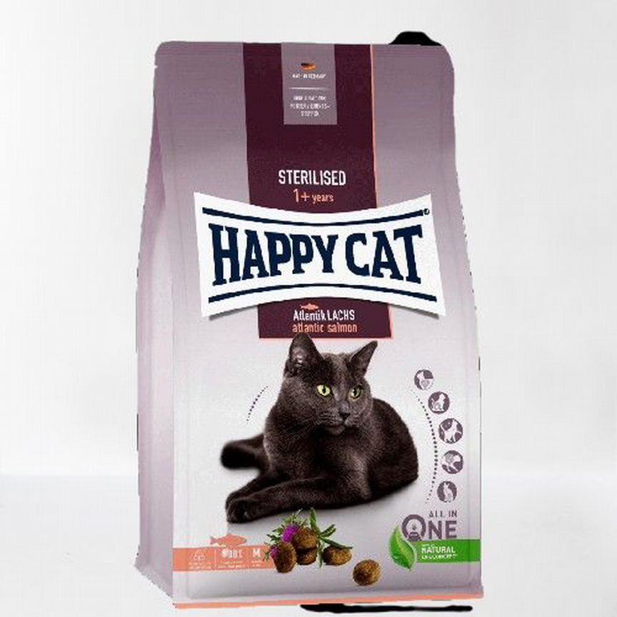 Сухой корм Happy Cat culinary Adult Atlantik-Lachs