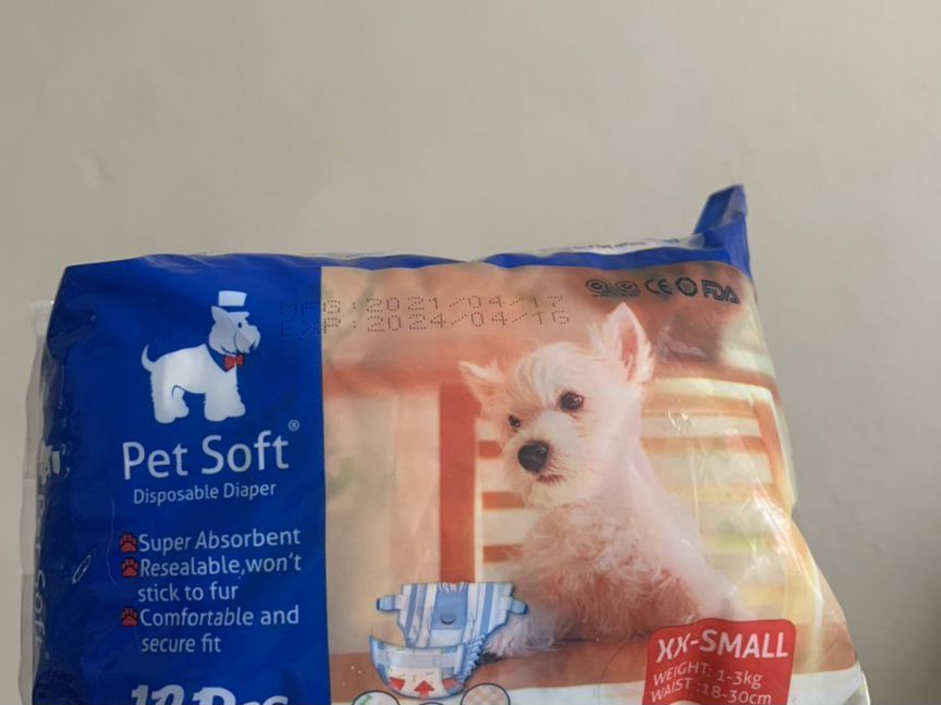 Подгузники памперсы для собак