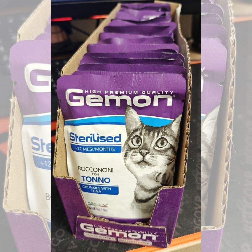 Паучи для кошек Gemon Тунец/Дора. Италия