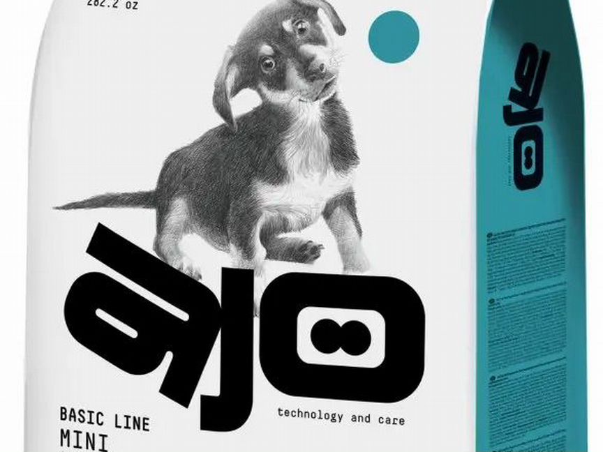 AJO Dog Mini Puppy & Junior Сухой корм с гречкой