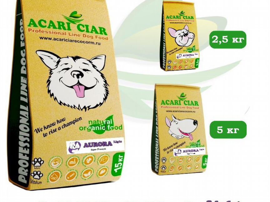 Acari ciar - корм для собак avrora 15 кг