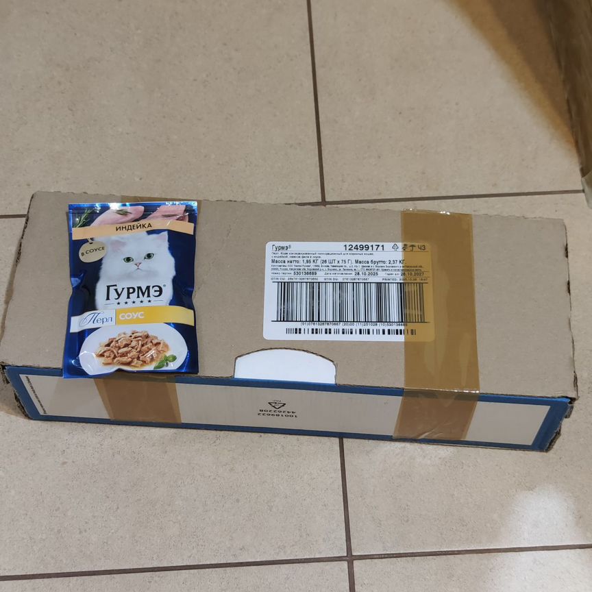 Влажный корм для кошек гурмэ