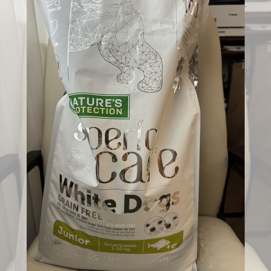 Корм для белых пород собак Nature's Protection