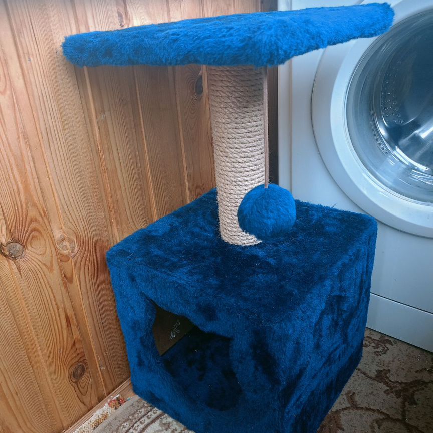 Когтеточка домик для кошки бу