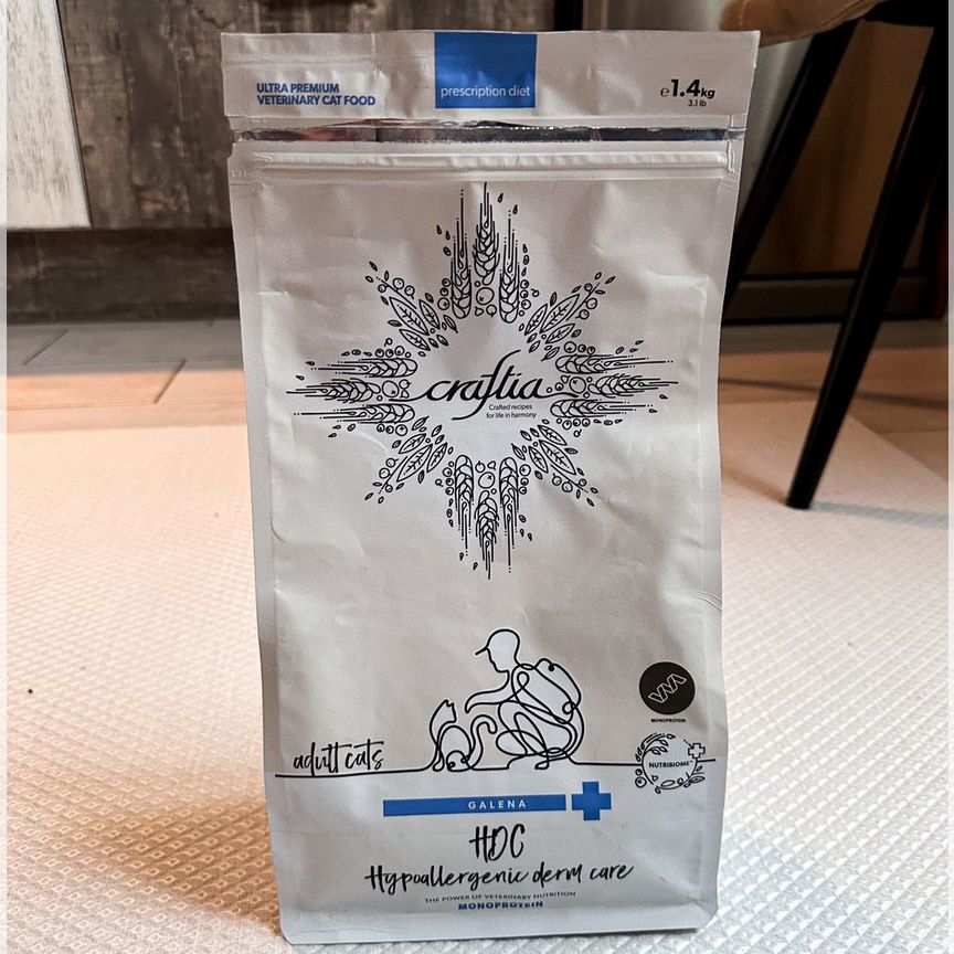 Корм для кошек Craftia Hypoallergenic