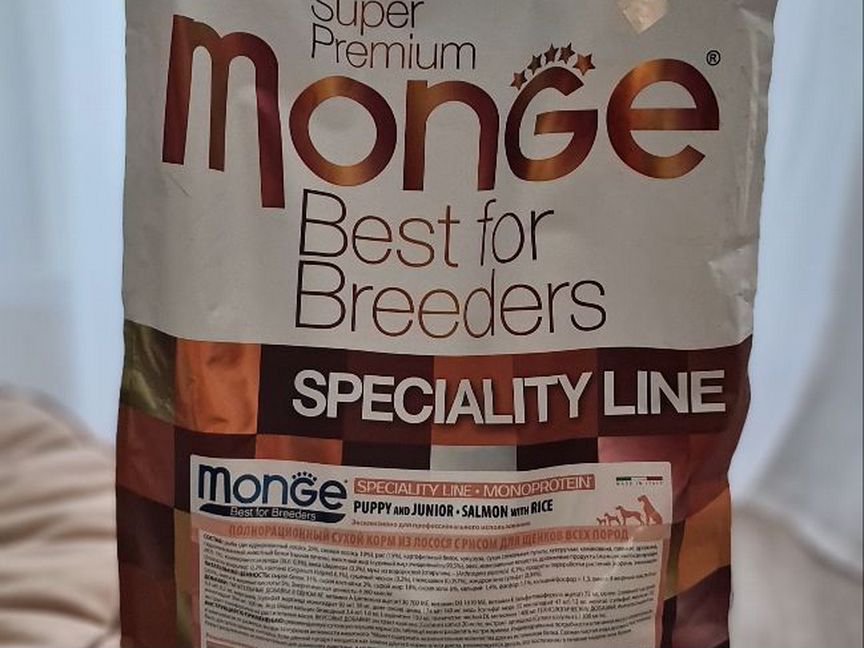 Корм для собак monge 15 кг