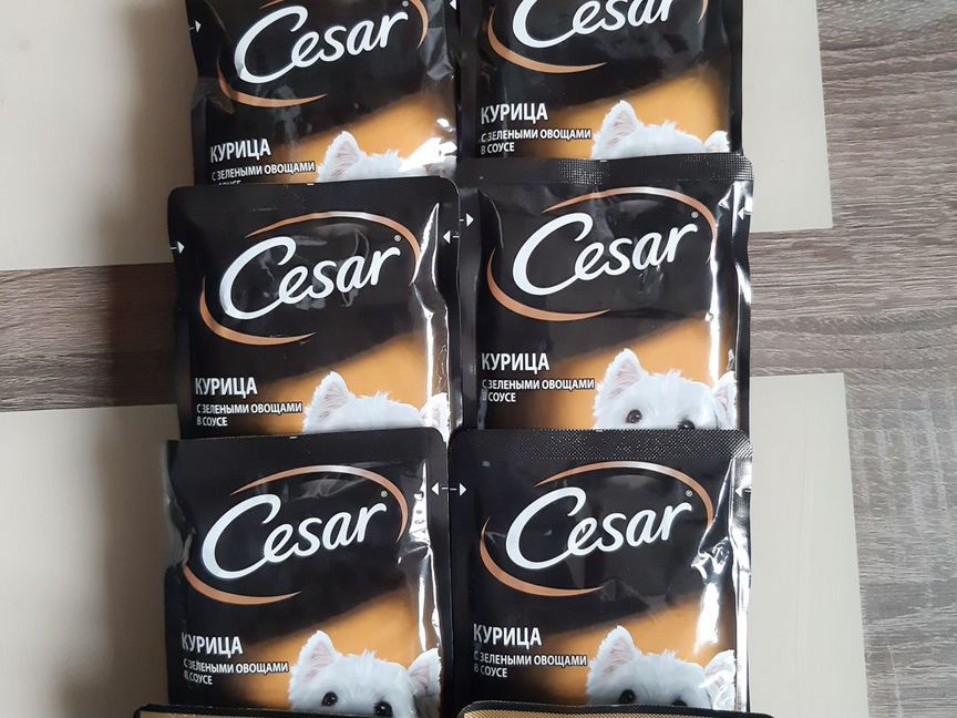 Влажный корм для собак cesar