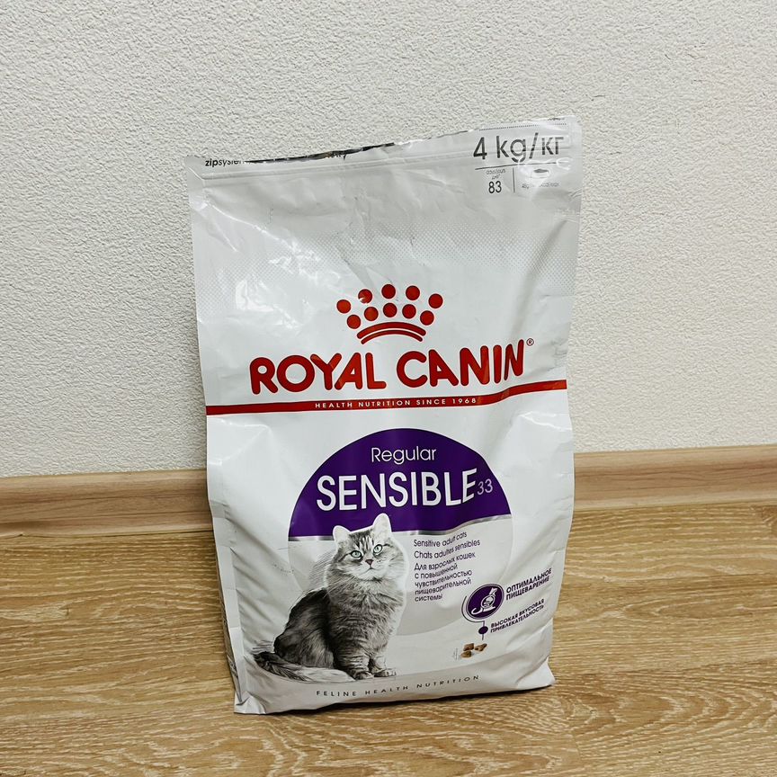Корм для кошек Royal canin sensible 33 4кг