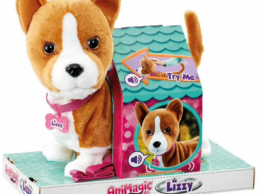Интерактивная игрушка корги Лиззи ходит, лает