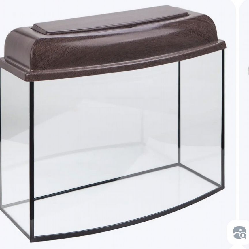 Панорамный аквариум с подсветкой 30 литров