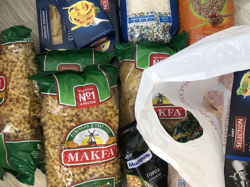 Крупы,макароны бесплатно