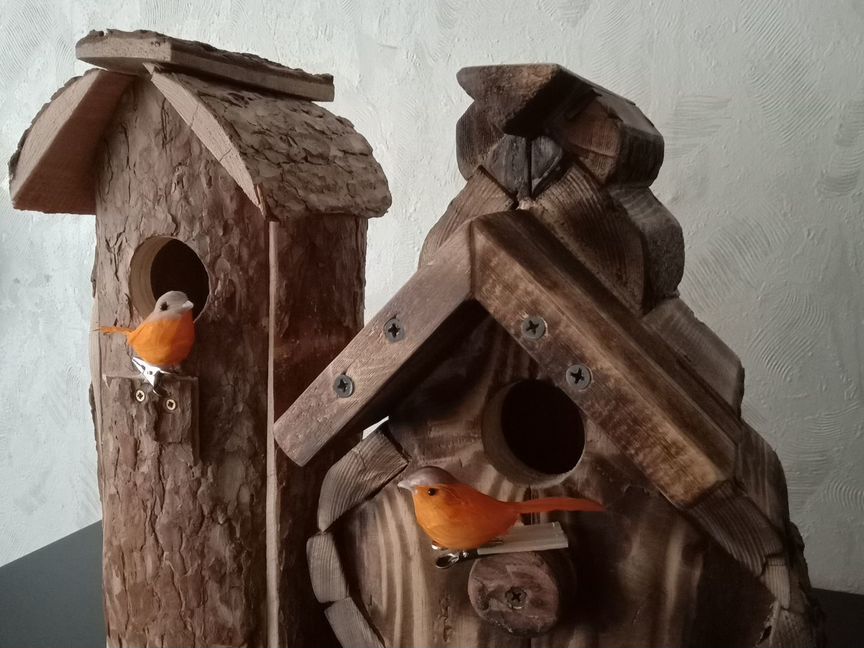 Скворечники для птиц (комплект из 2 шт.)