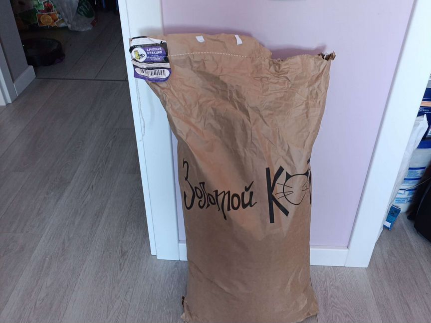 Кукурузный наполнитель золотой кот