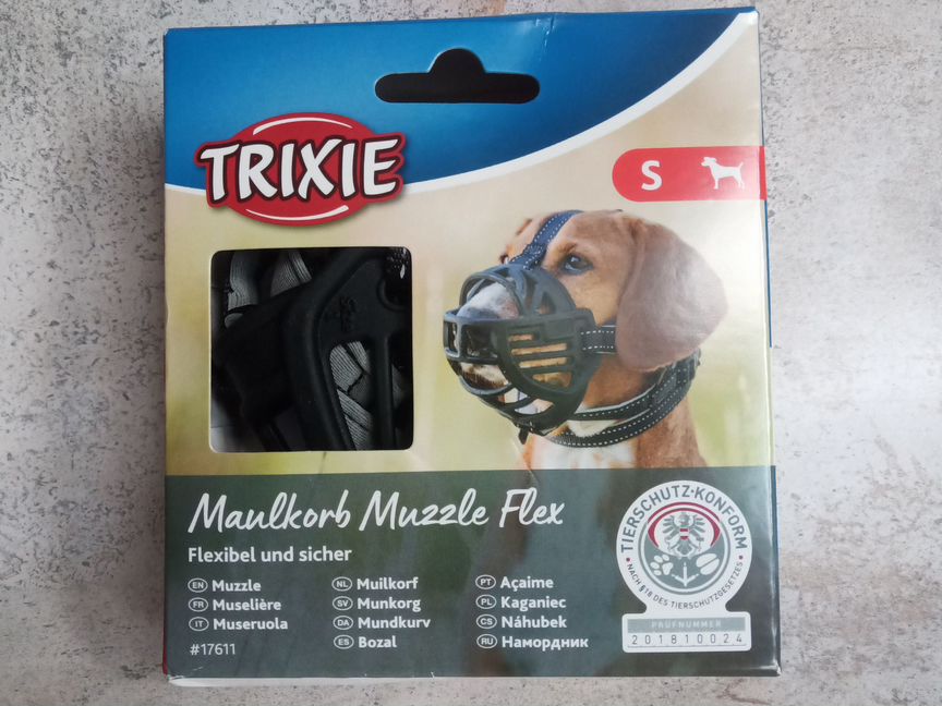 Новый намордник Trixie Muzzle Flex, размер S