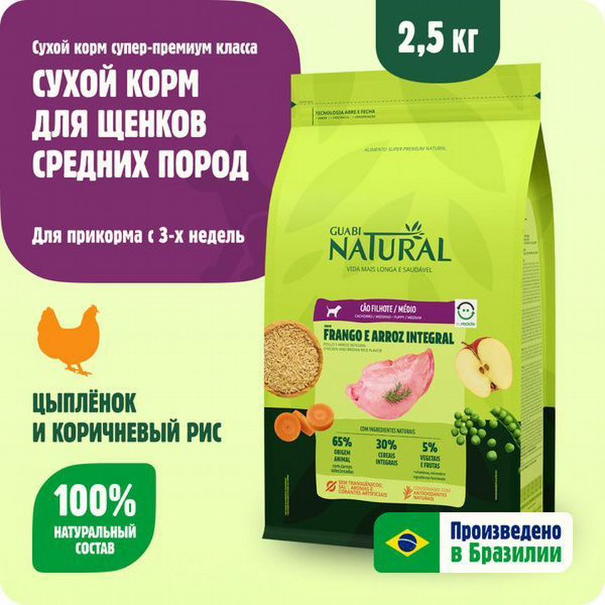 Корм для щенков,корм для собак,гуаби,guabi