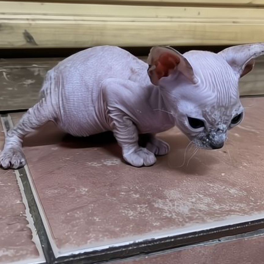 Канадский сфинкс котёнок