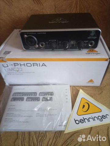 Behringer U-Phoria UMC22 Внешняя звуковая карта купить в ...