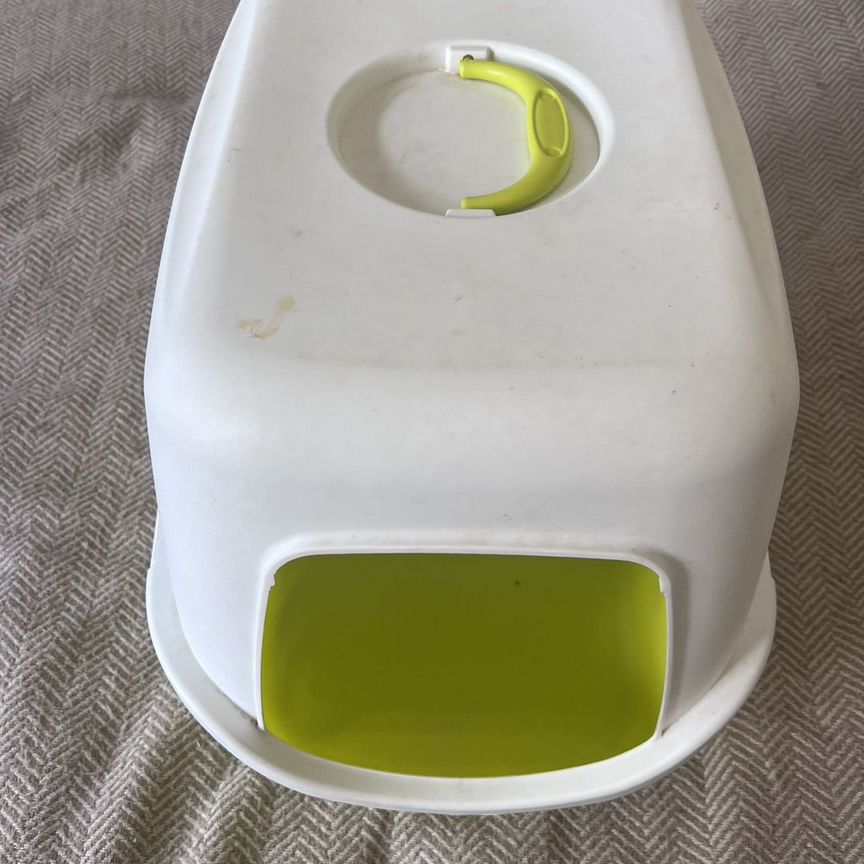 Закрытый лоток для кошек бу большой