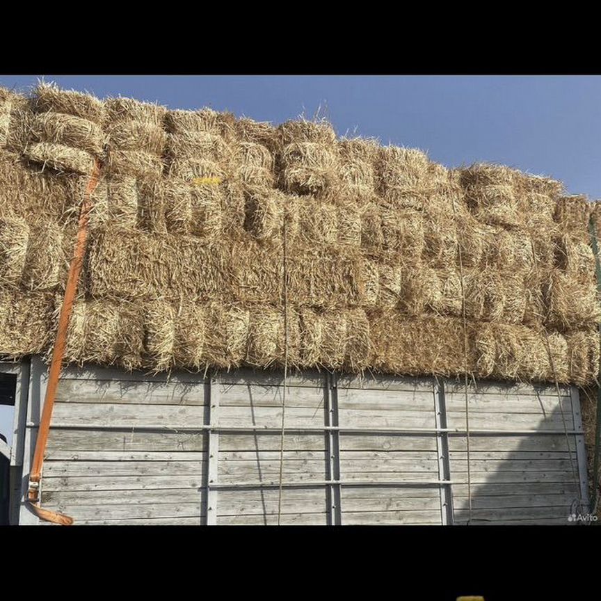 Солома в тюках