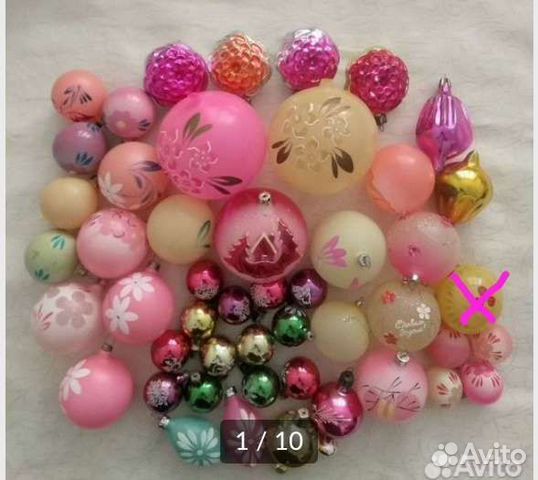 Елочные игрушки СССР шары купить в Москве | Хобби и отдых | Авито
