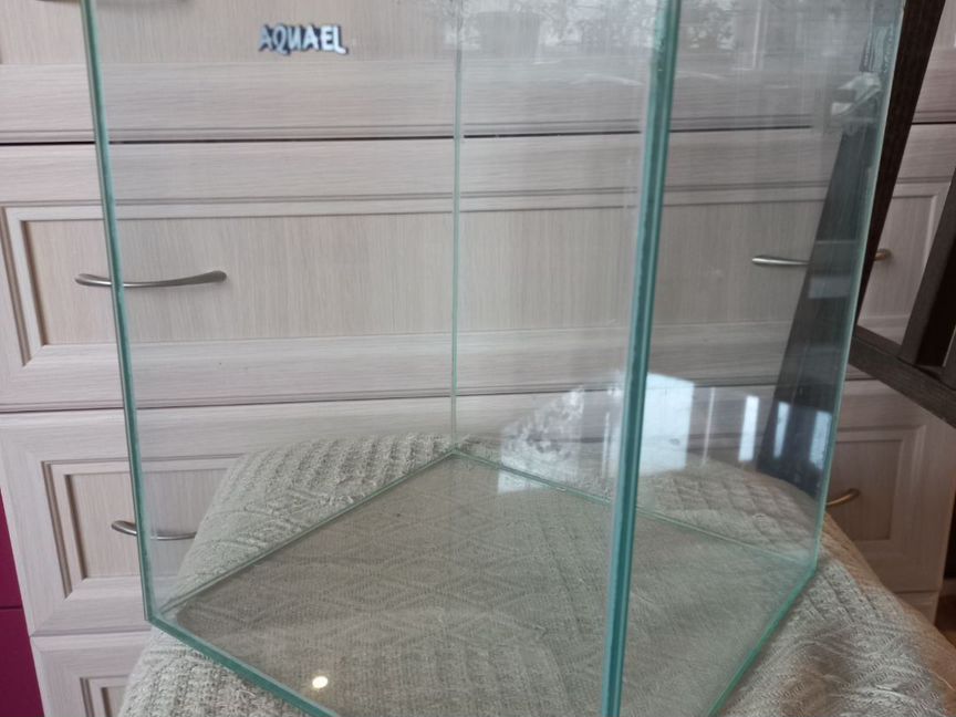 Аквариум куб 19 л для мальков для петушка