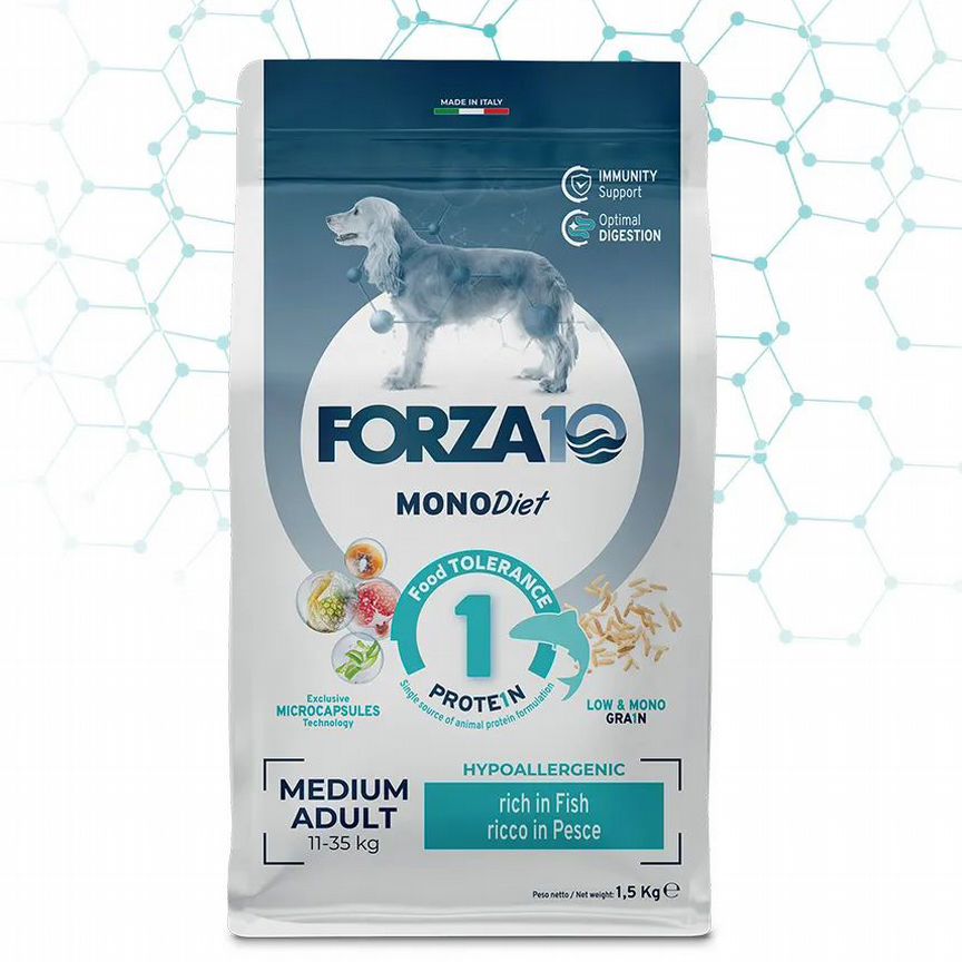 Forza10 Medium Diet с Рыбой монобелковый полнораци