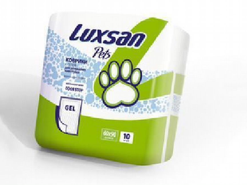 Luxsan Пеленки для животных 40*60см,10шт. (гелевый