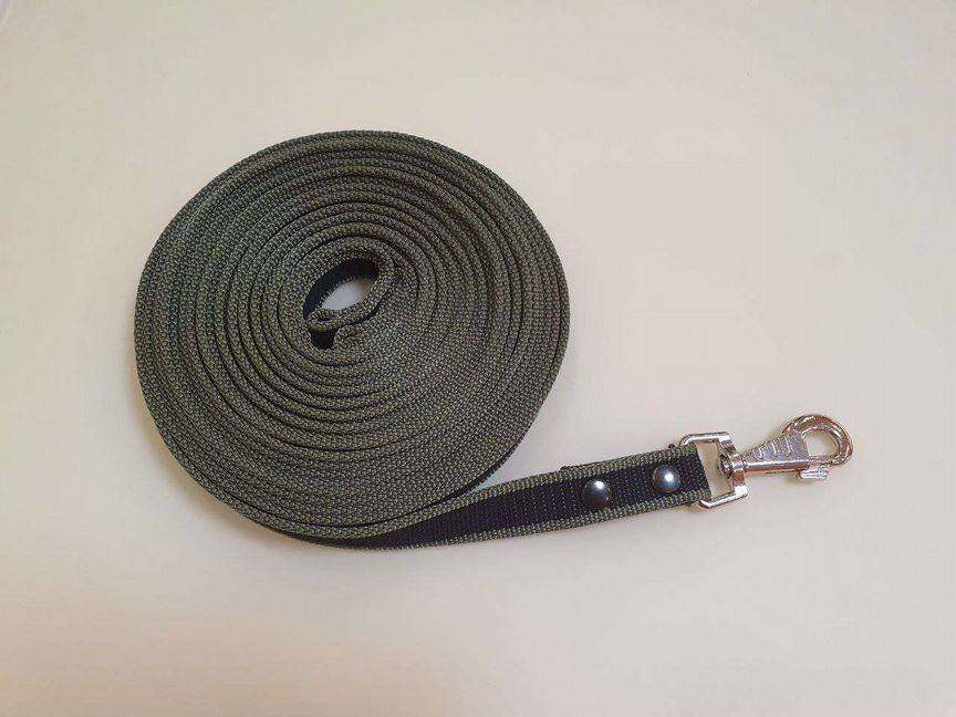 Поводок брезентовый для собак 10м